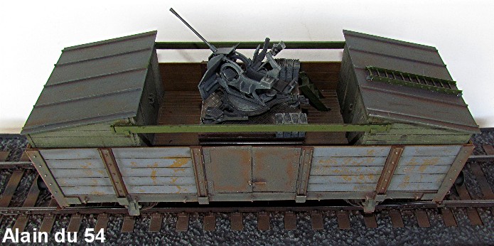 German railway Gondola Flak 2cm 1/35 conversion